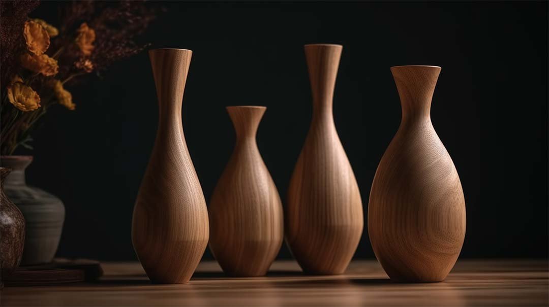 What are the different styles and shapes of wooden vases? - Kangjiearts.com