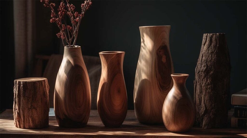What are the different styles and shapes of wooden vases? - Kangjiearts.com